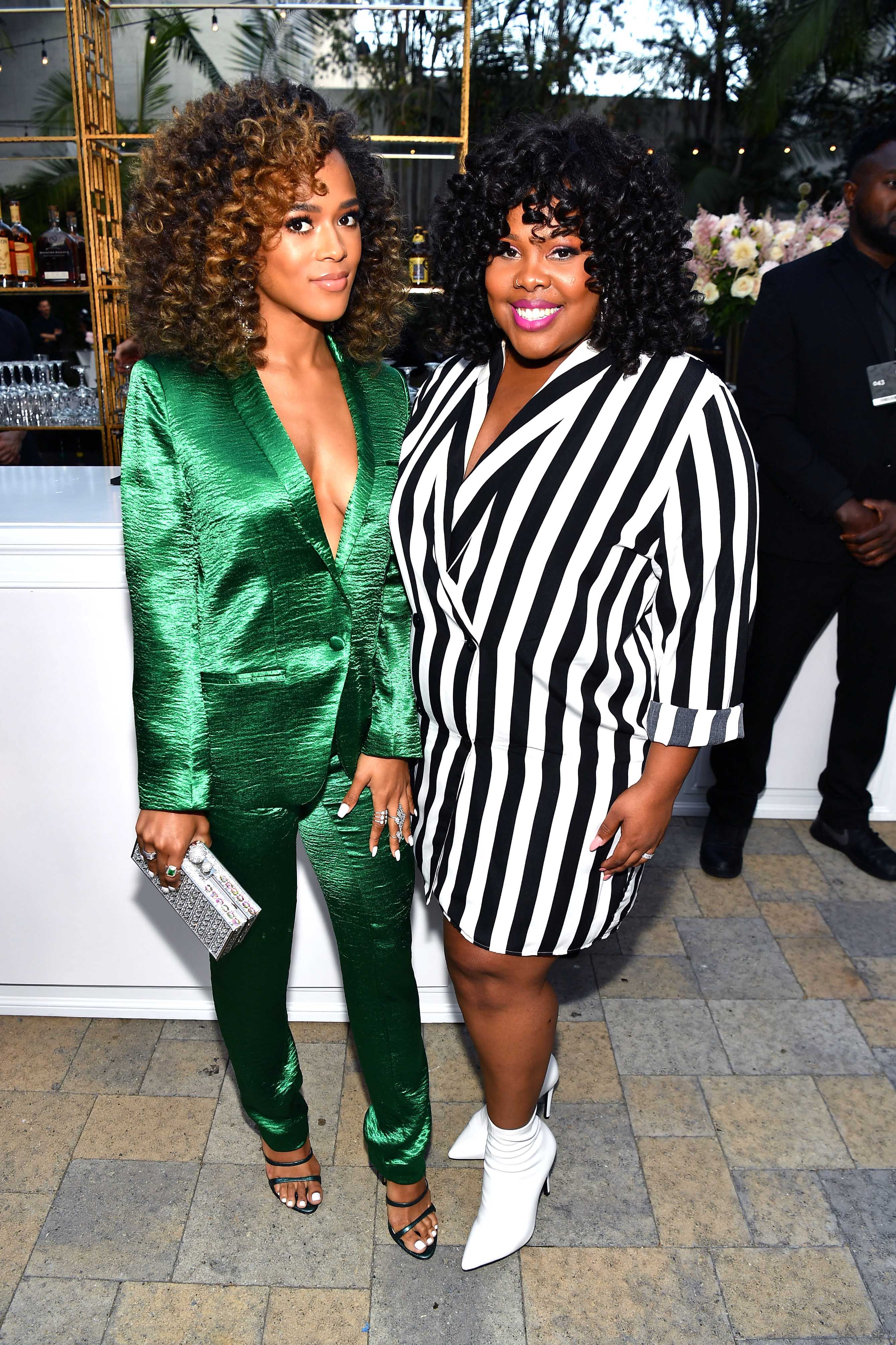 Serayah McNeill And Amber - Image 6 from Inside the 2018 Debra Lee Pre ...