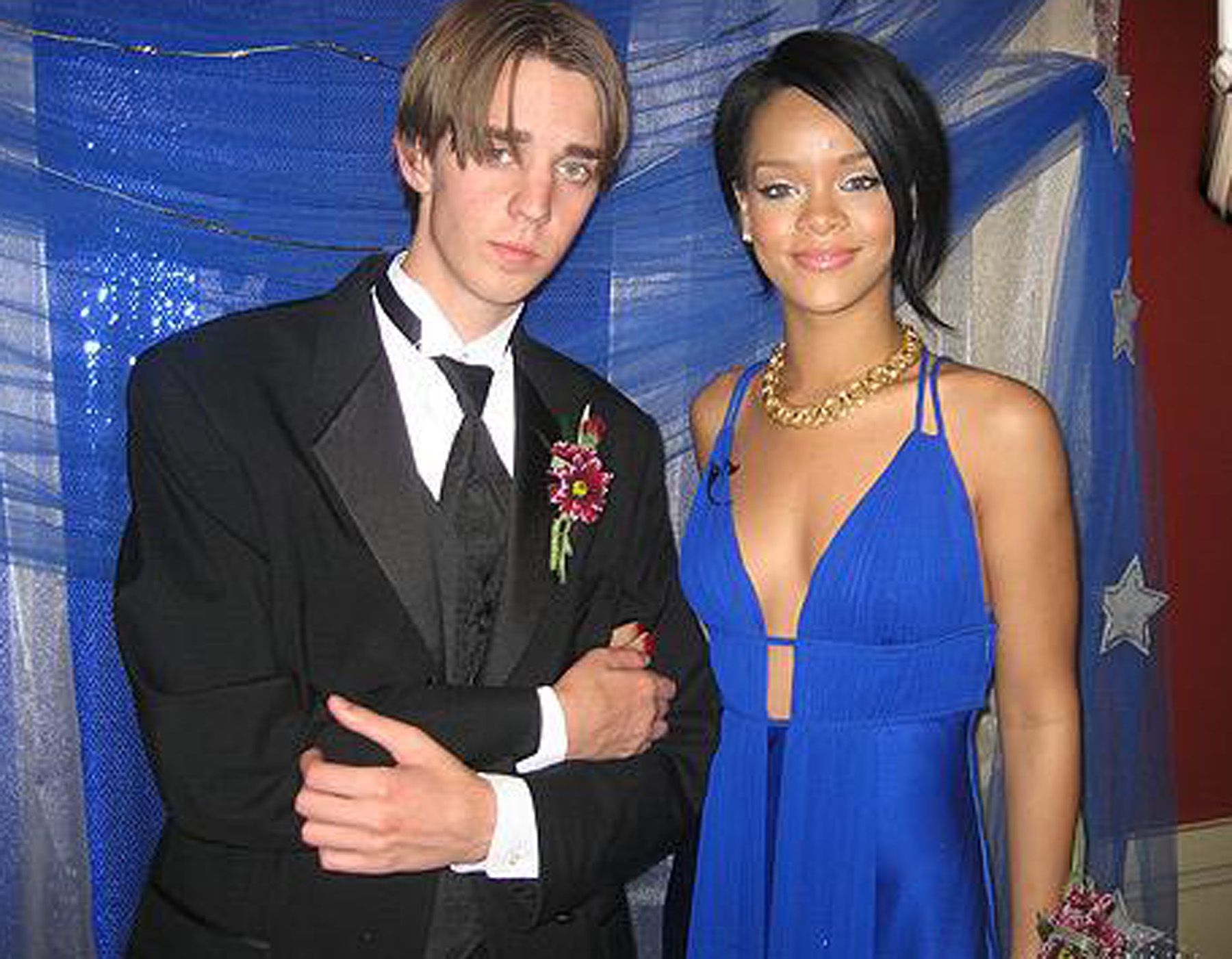 Rihanna and Her Date - Image 3 from The Best Celebrity Prom Pictures ...