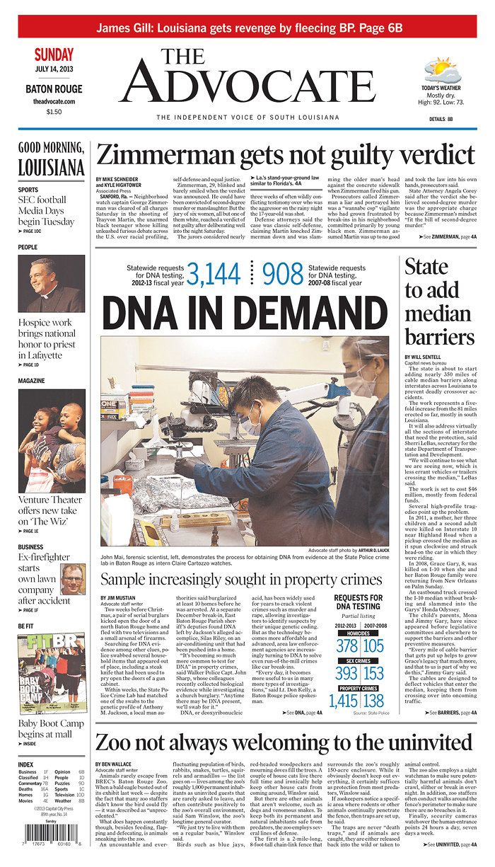 The Advocate - (Photo: - Image 18 from George Zimmerman's Verdict Is ...