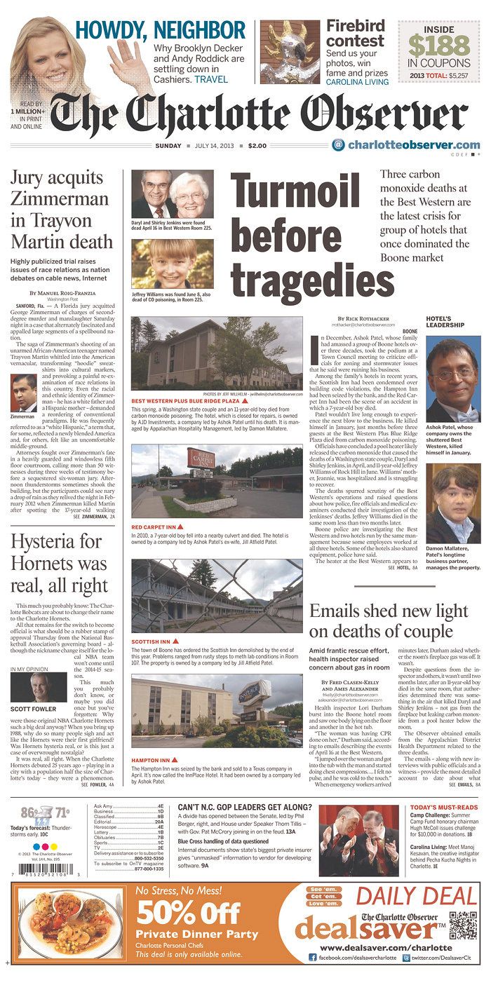 The Charlotte Observer - - Image 5 from George Zimmerman's Verdict Is ...