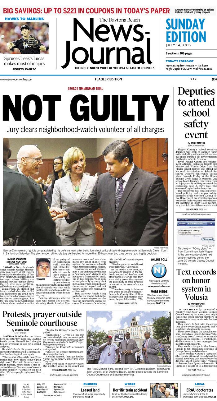 The Daytona Beach News-Journal - Image 17 from George Zimmerman's ...