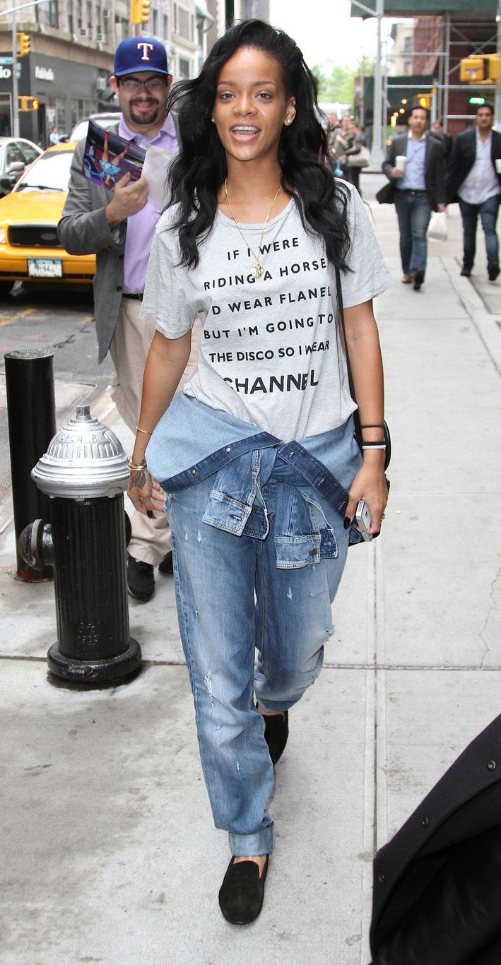 Carpenter Chic - In - Image 11 from Rihanna's Denim Obsession | BET