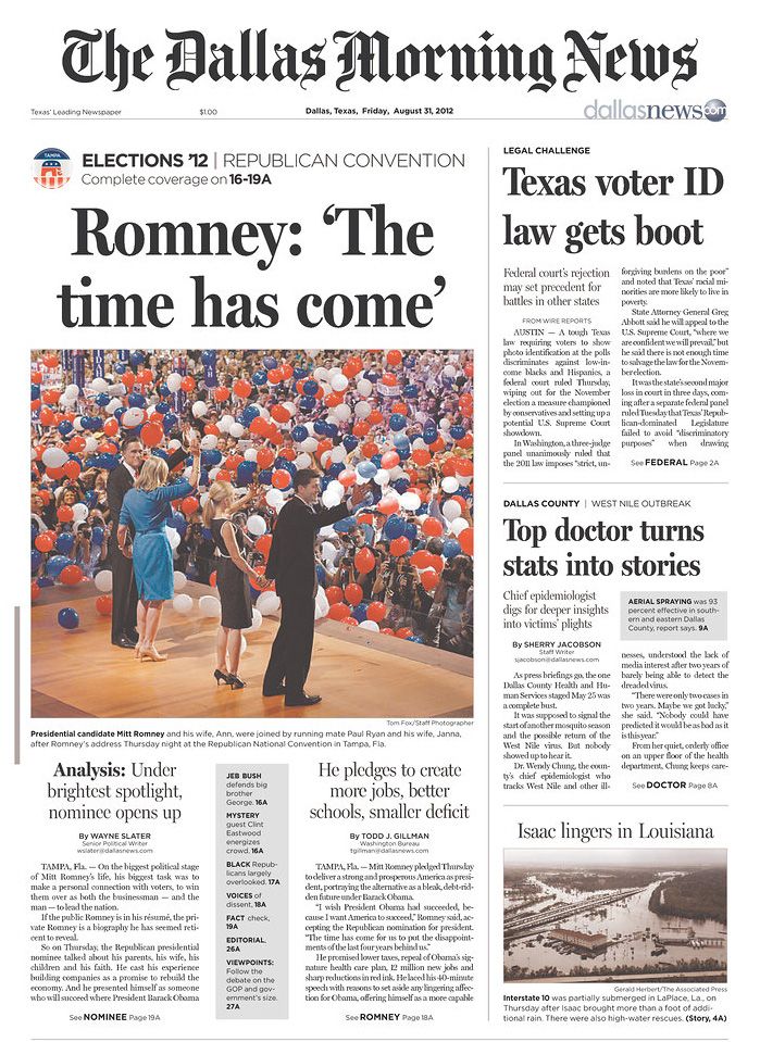 The Dallas Morning News - Image 13 from Mitt Romney's RNC Speech Is ...