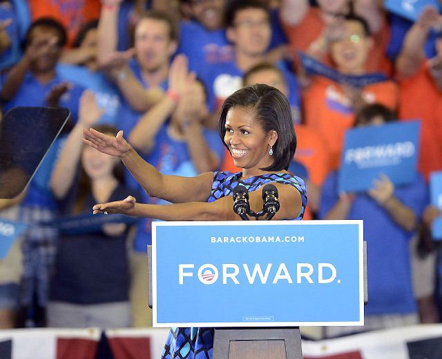 Chomp! - The first - Image 5 from Michelle Obama in Motion: How the ...