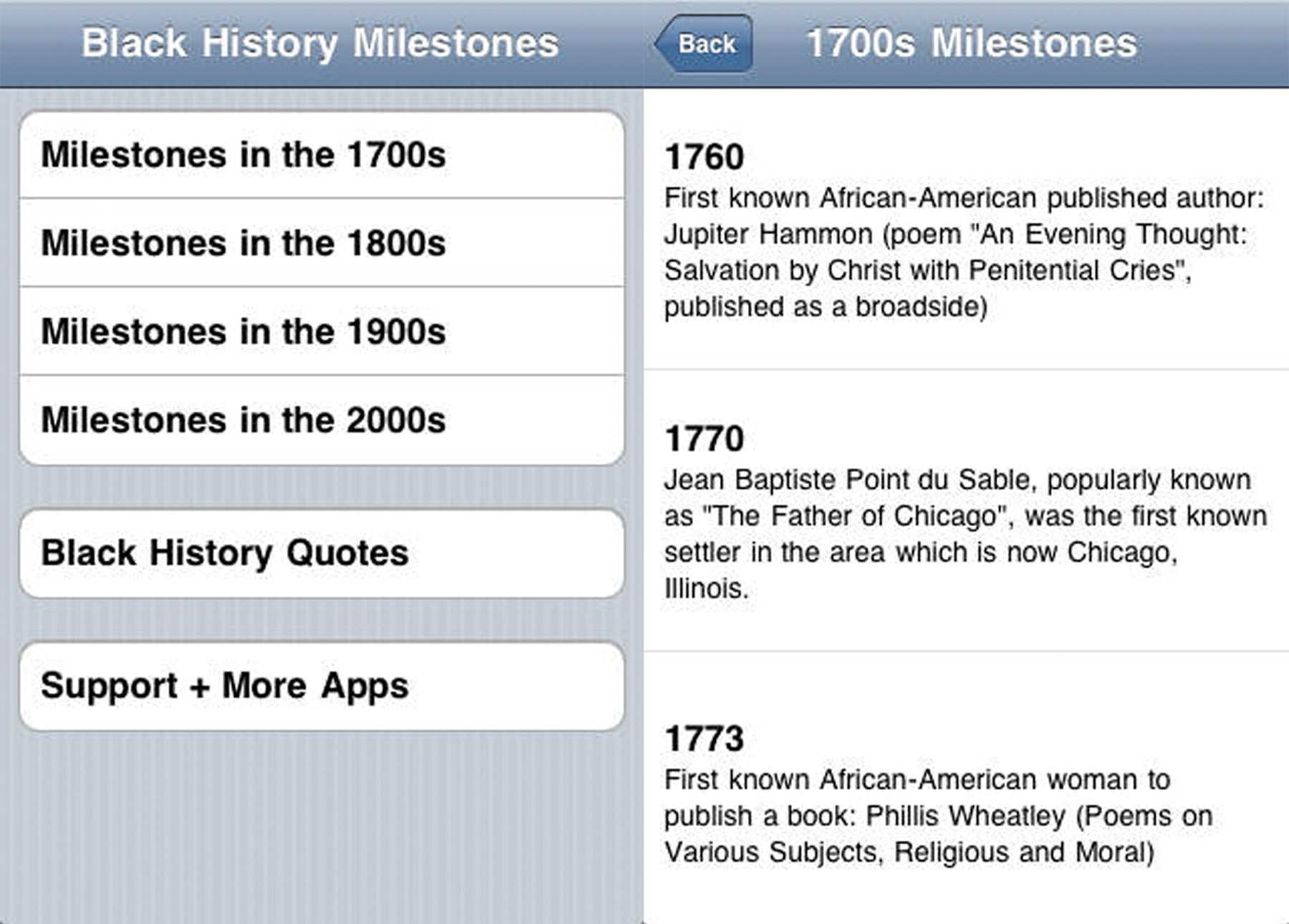 Black History Milestones - Image 11 from Download This! 10 Apps Created ...