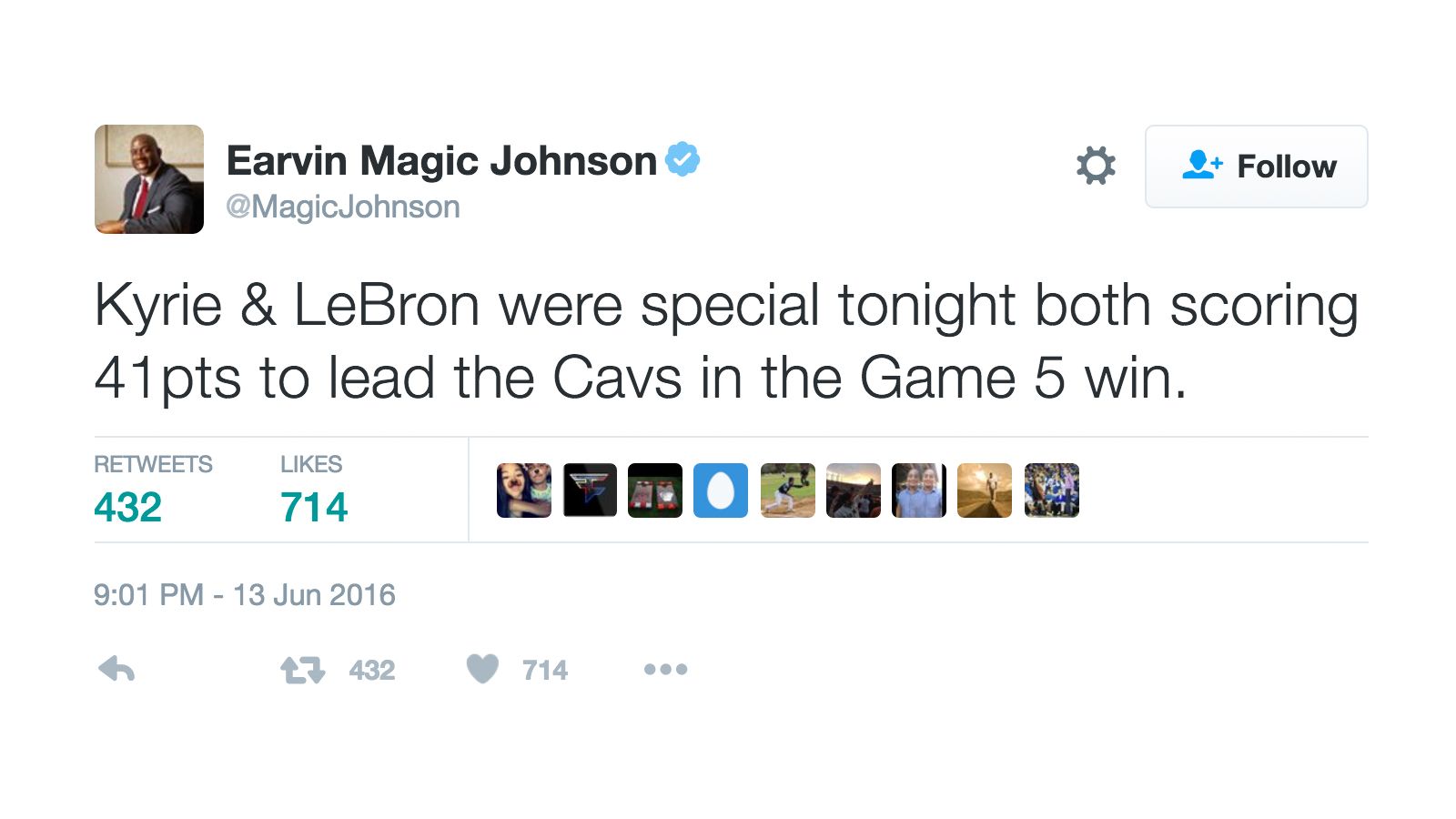 Magic Johnson - @MagicJohnson(Photo: - Image 11 from The Internet's ...