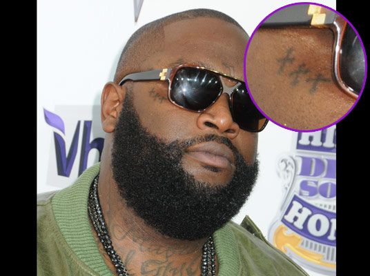 Rick Ross - Three - Image 12 from Tattoos of the Week: Face Tattoos | BET