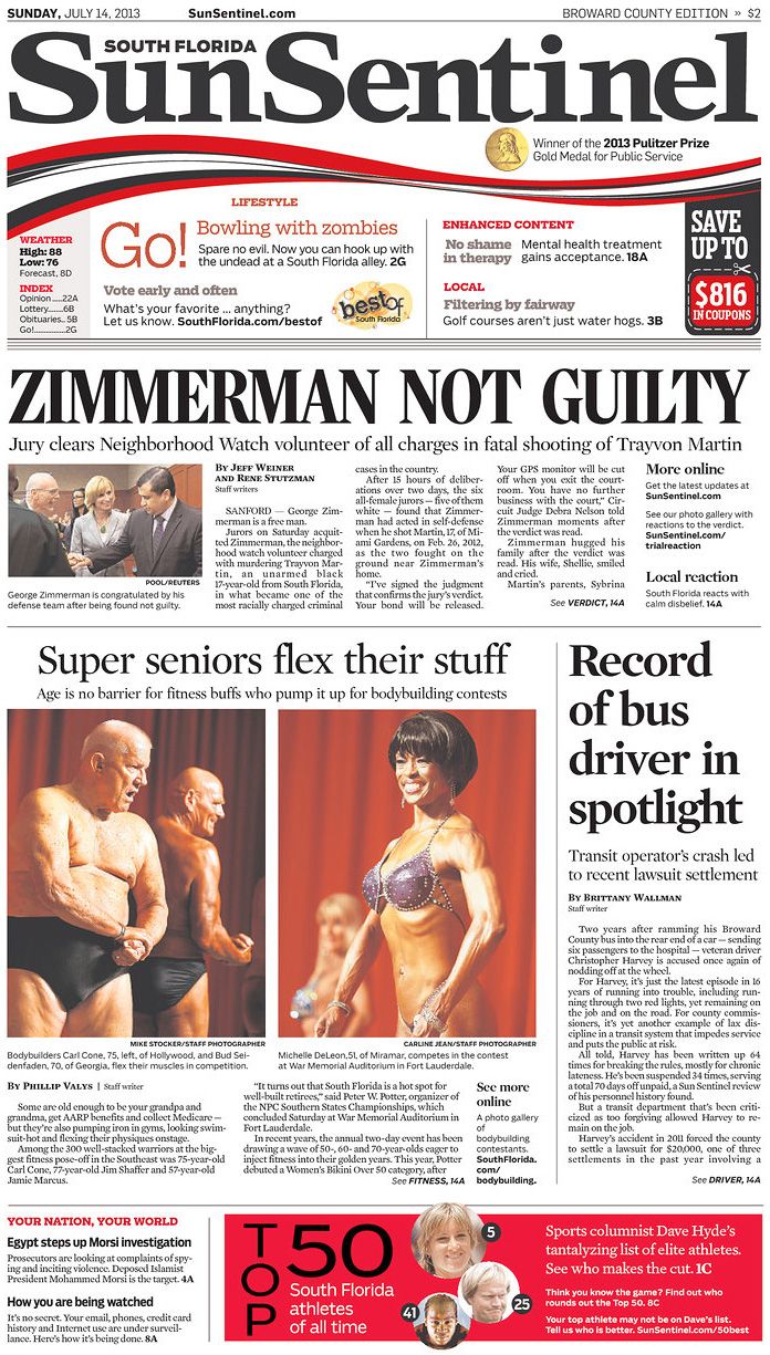 South Florida Sun Sentinel - Image 10 from George Zimmerman's Verdict ...