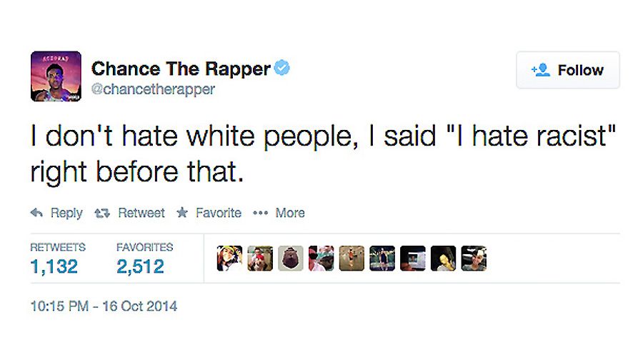 Chance the Rapper, @chancetherapper - Image 1 from Tweets of the Week ...
