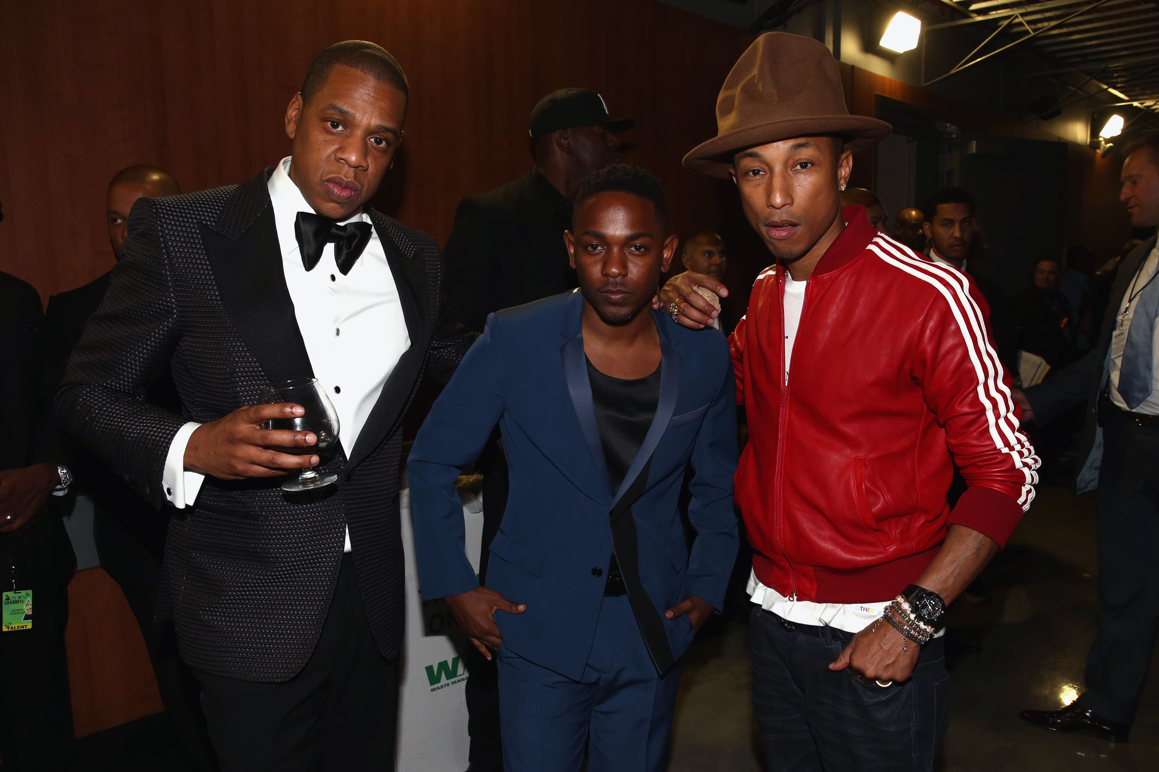 (L-R) Recording artists Jay-Z, - Image 7 from Kendrick Lamar: The ...