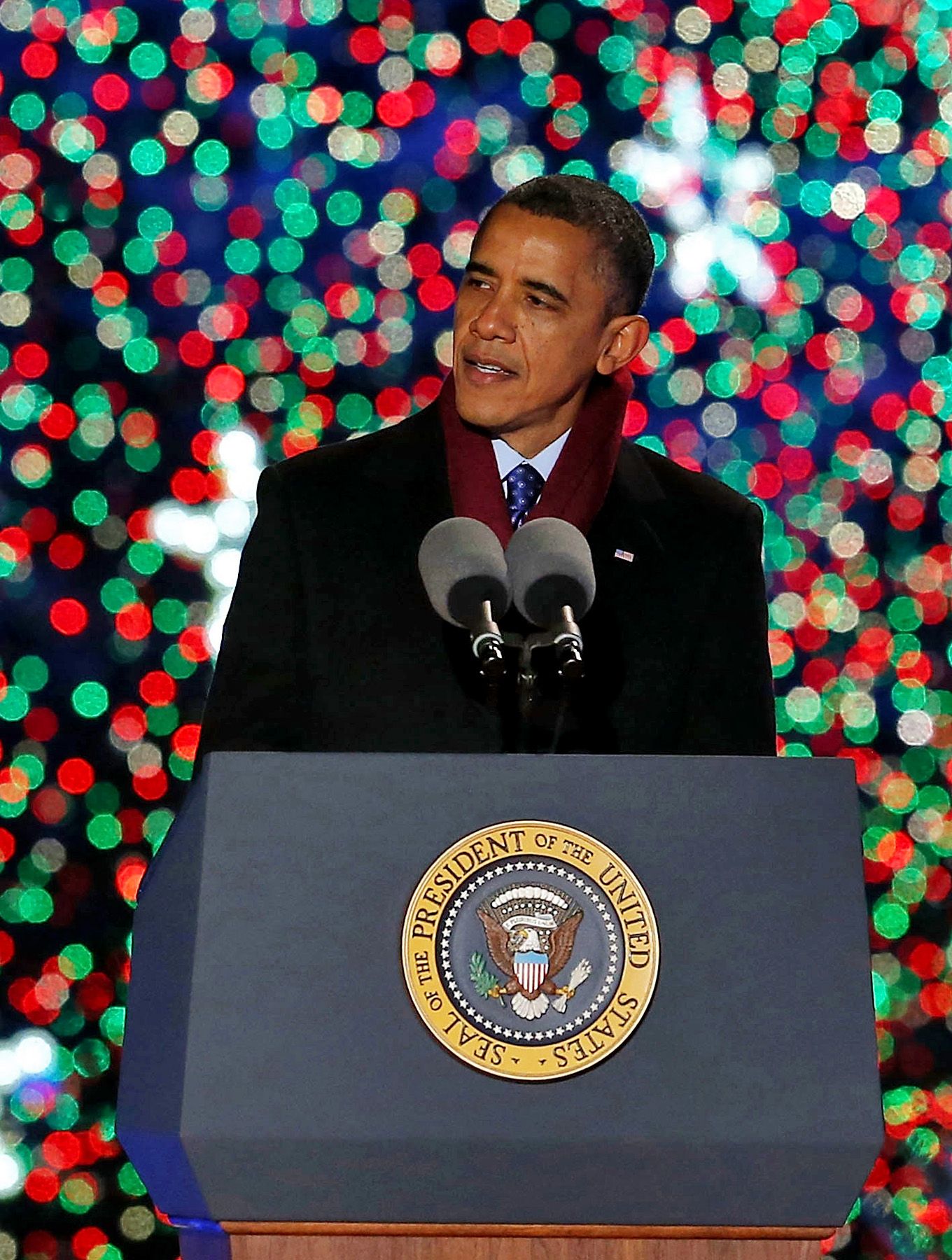 "As has been mentioned, - Image 4 from The Obamas Light the National ...