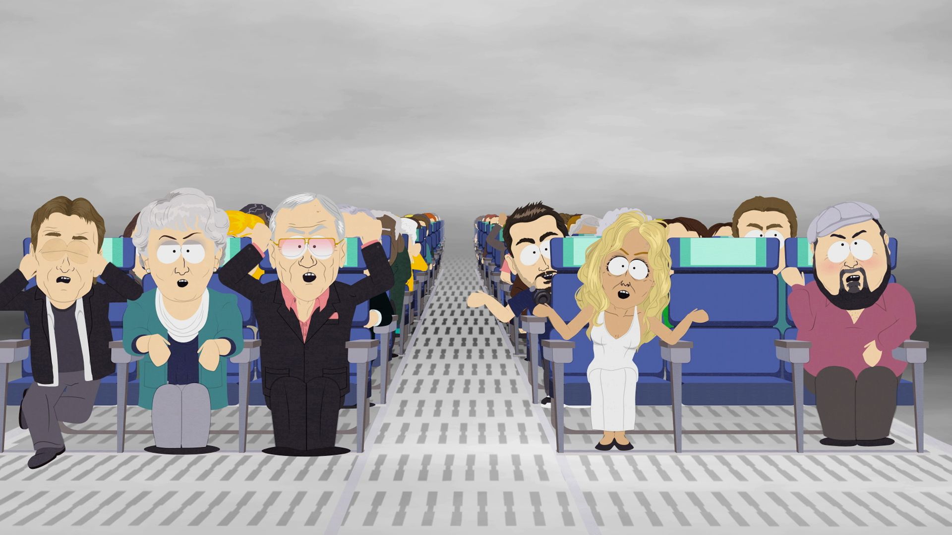 Ike, Playground, kyle, Cartman, Stan, Kenny, Walter Cronkite, Farrah ...