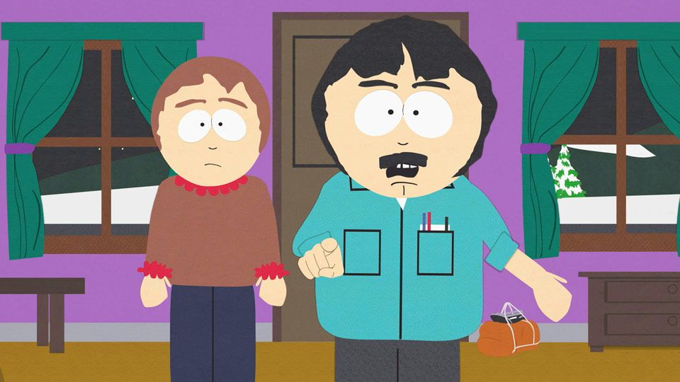 Stan, Sharon Marsh, Randy Marsh, pee wee hockey, Hockey, Pepsi Center ...