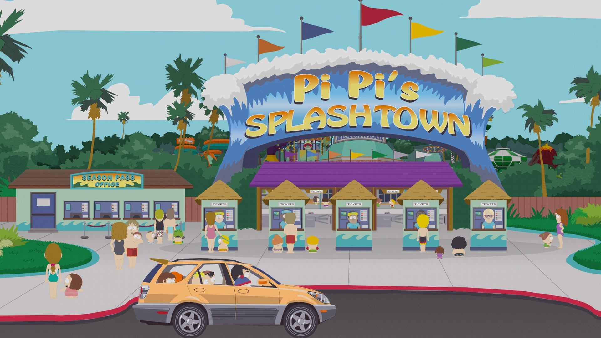 Pi Pi's Splashtown - South Park (Video Clip) | South Park Studios Brazil