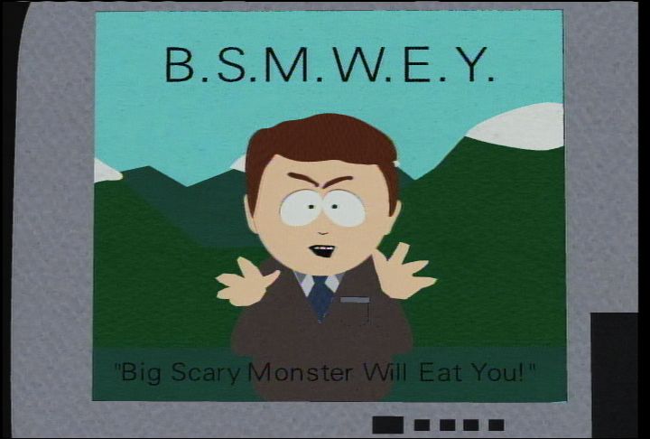animals., Ms. Crabtree, Cartman, Stan, kyle, Monsters - Bus Driver's ...