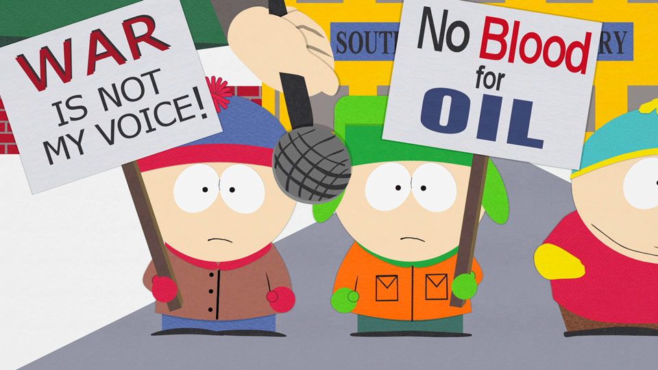 Walkout Against The War - South Park (Video Clip) | South Park Studios ...