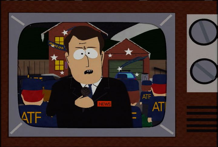 Stan, Butters, Pip, Dougie, media, TV, news, ATF, Cults, Suicide ...
