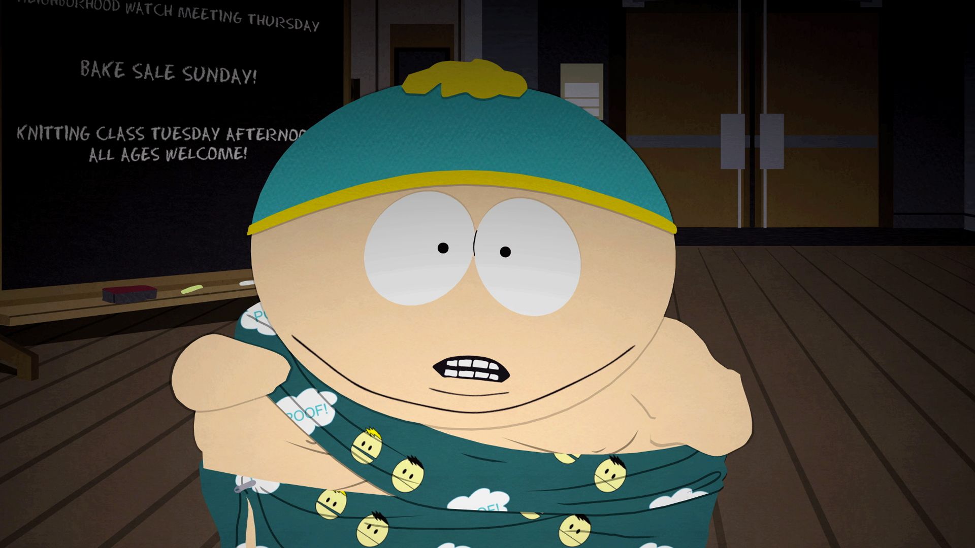 Randy Marsh, Priest Maxi, Mr. Stotch, Cartman, violence, Restaurants ...