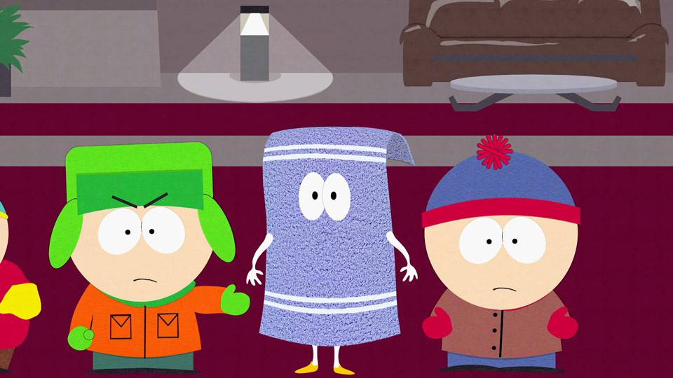 Tynacorp, Towelie, kyle, Stan, Cartman, Kenny, Okama Gamesphere ...