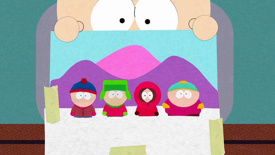 Cartman, kyle, Kenny, Stan, Butters, Santa Claus, Jesus - Butters ...