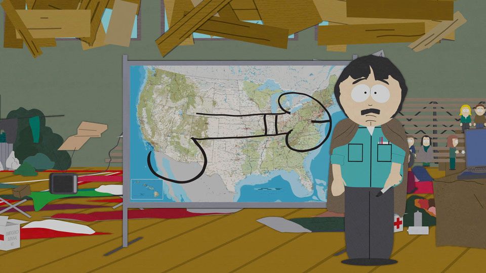 Randy's Map Drawing - South Park (Video Clip) | South Park Studios Español