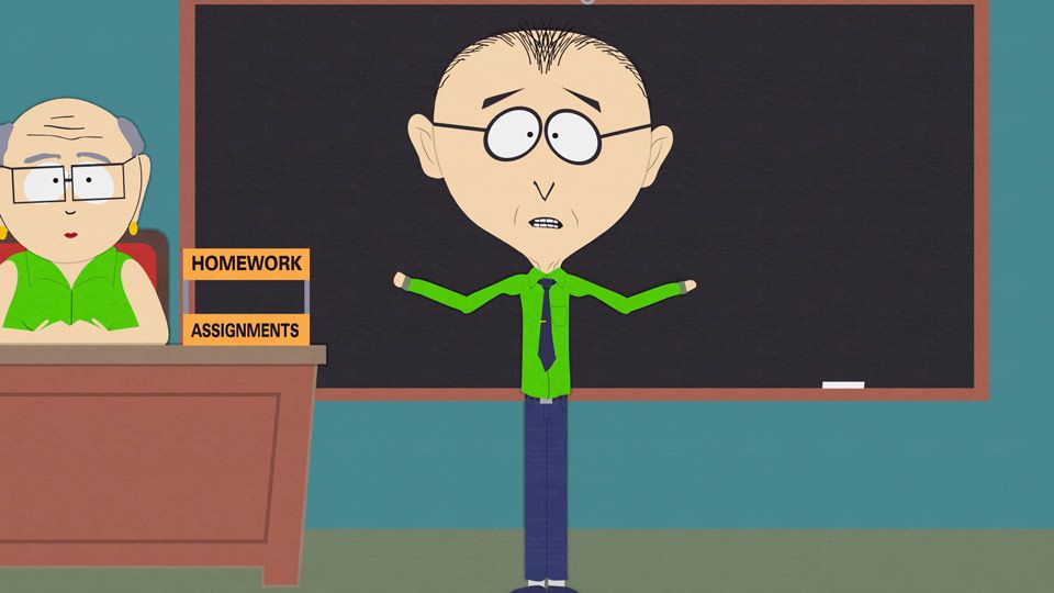 Personajes De South Park Profesor Lámina Rígida For Sale Con La Obra