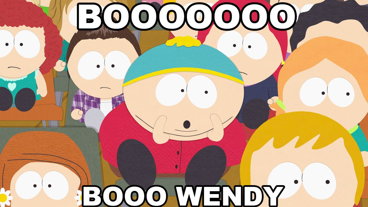Booooo- Booo Wendy Boooooooooo. | News | South Park Studios US